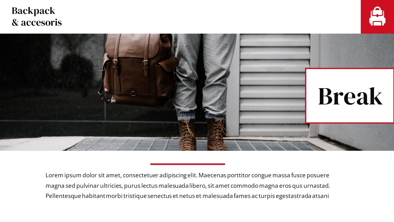 Ransel - Backpack Powerpoint Template, Presentation Templates ...