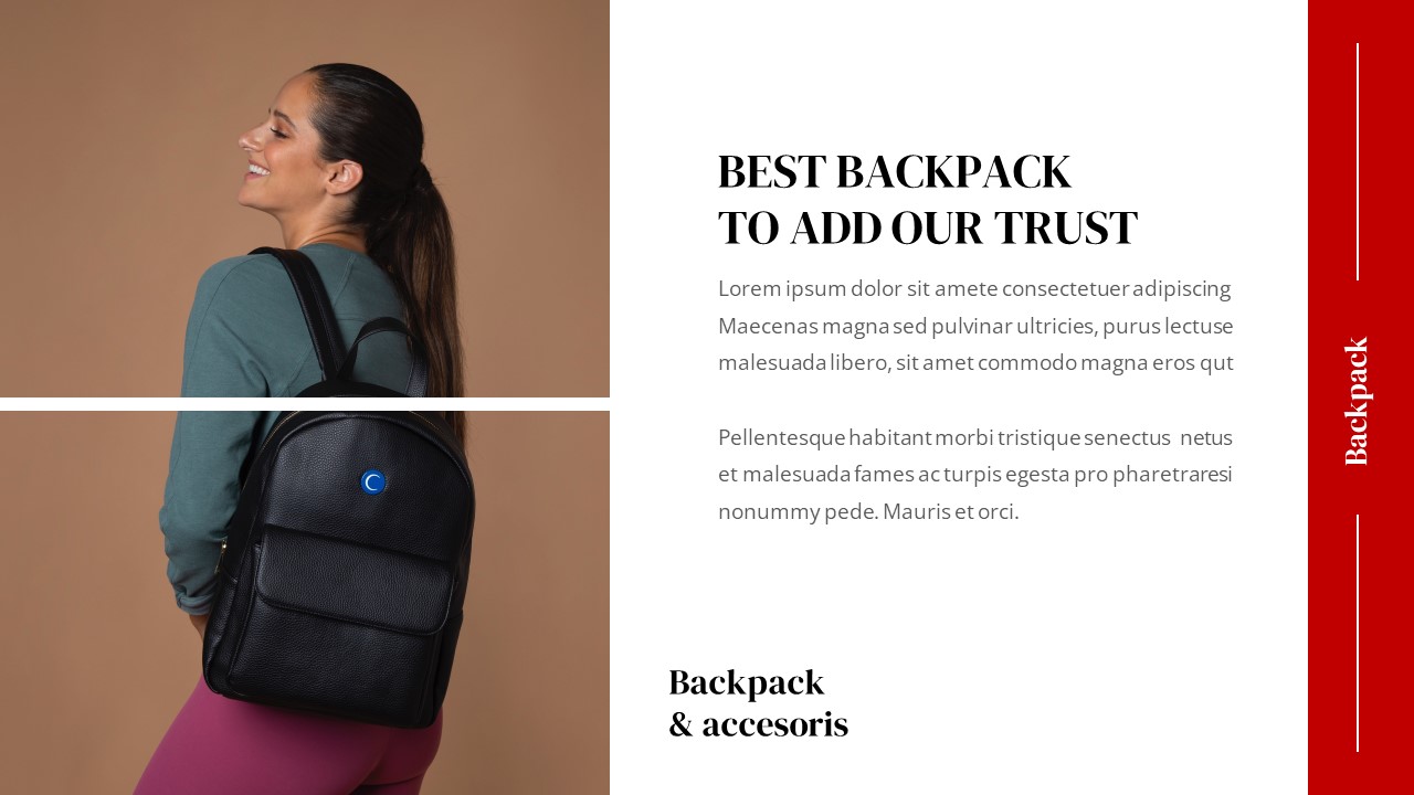 Ransel - Backpack Powerpoint Template, Presentation Templates ...