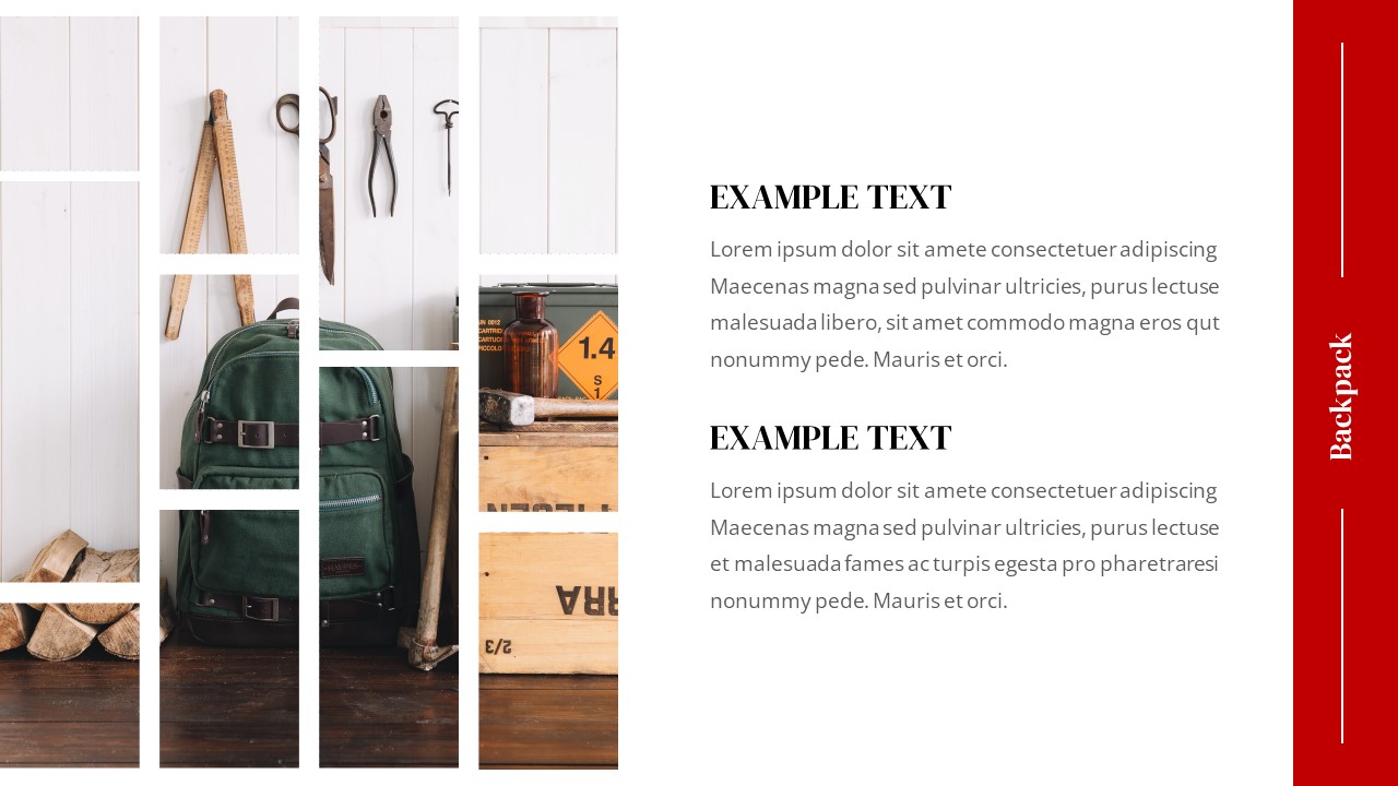 Ransel - Backpack Powerpoint Template, Presentation Templates ...