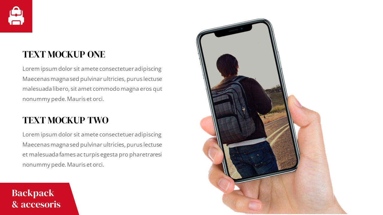 Ransel - Backpack Powerpoint Template, Presentation Templates ...