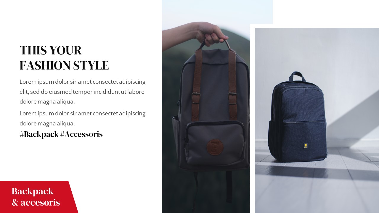 Ransel - Backpack Powerpoint Template, Presentation Templates ...