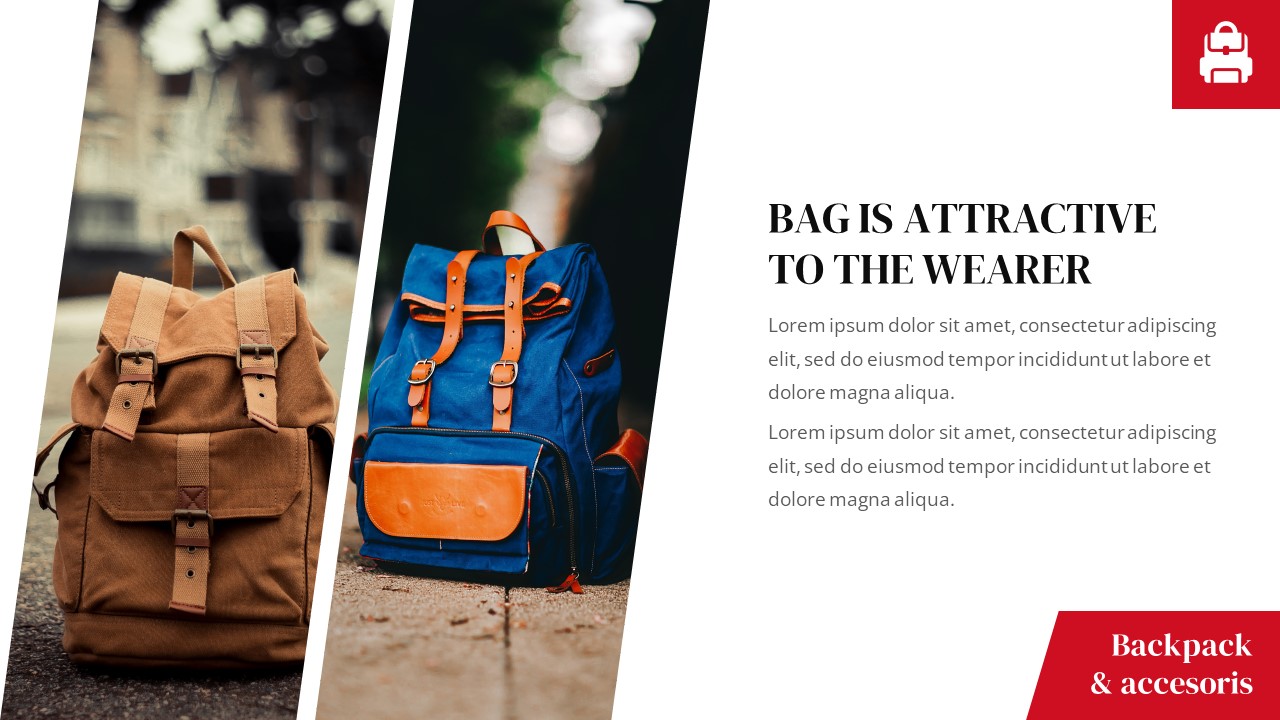 Ransel - Backpack Powerpoint Template, Presentation Templates ...