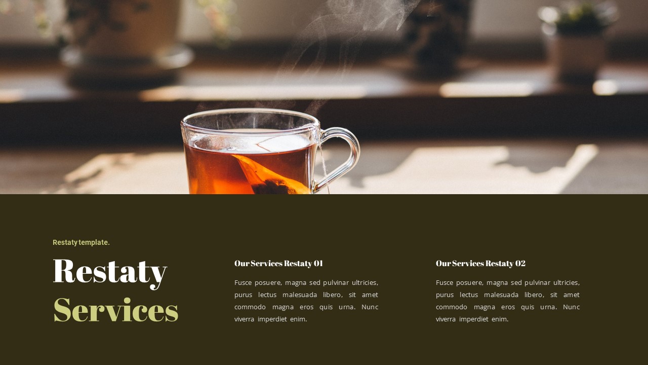 Restaty - Green Tea Powerpoint Template, Presentation Templates ...