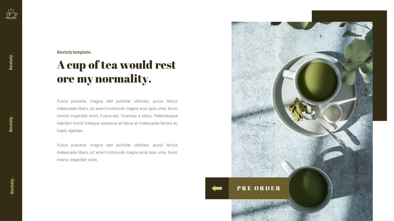 Restaty - Green Tea Powerpoint Template, Presentation Templates ...