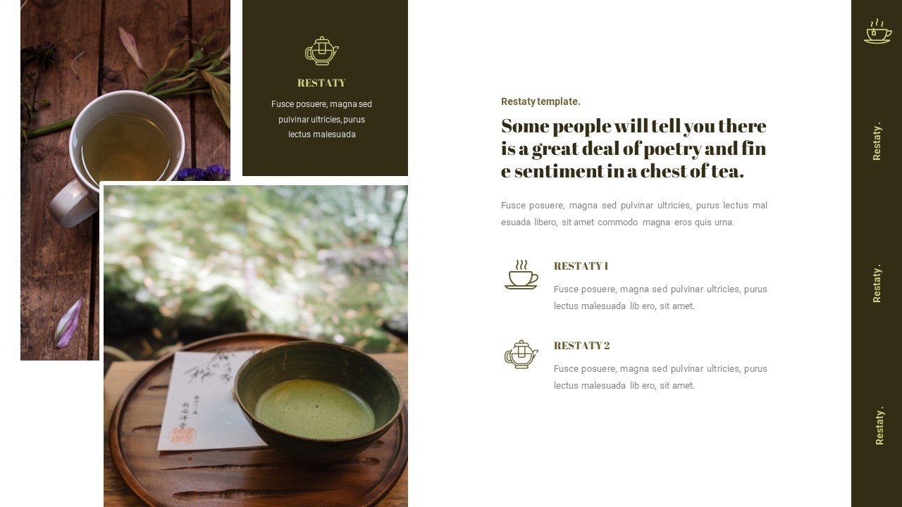Restaty - Green Tea Powerpoint Template, Presentation Templates ...