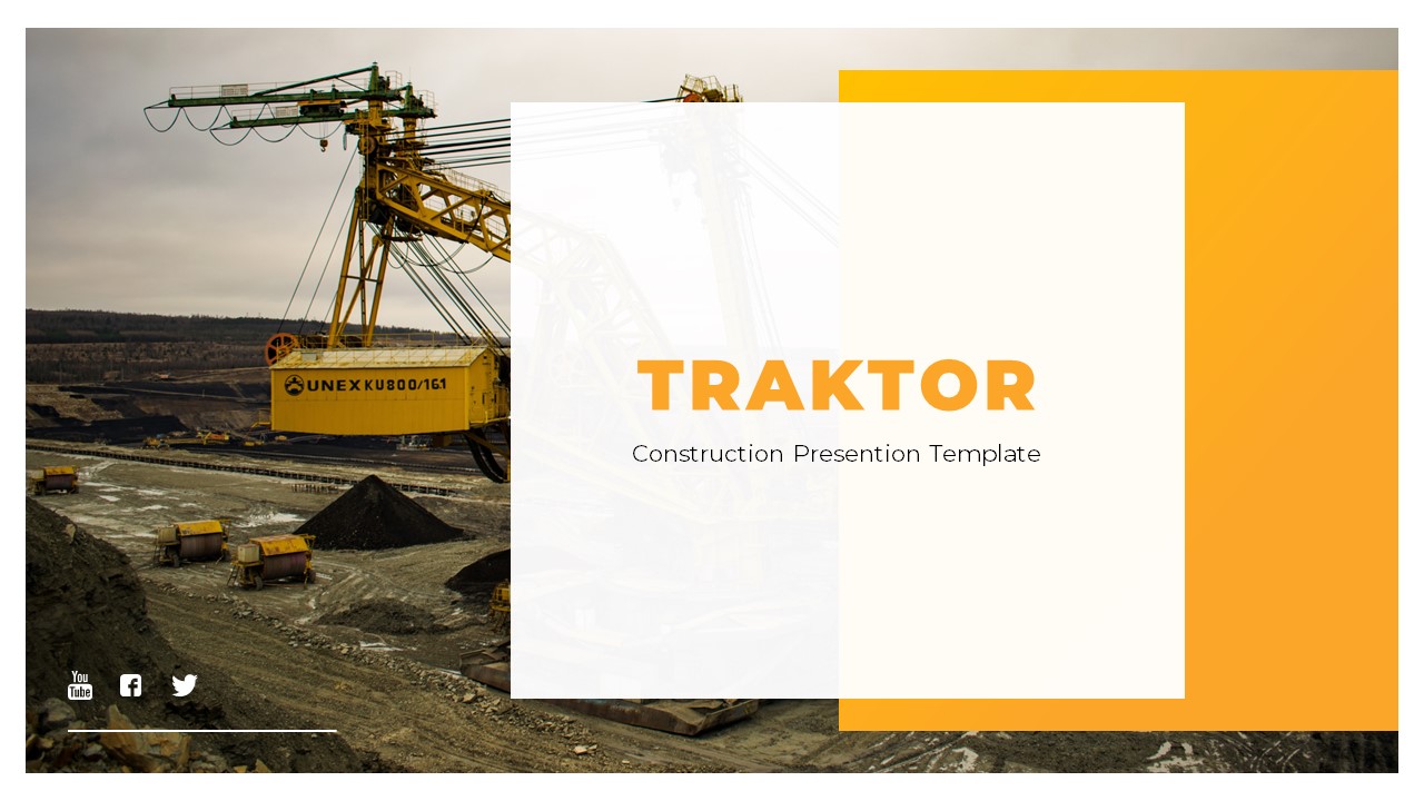 Traktor - Construction & Building Powerpoint Template, Presentation ...