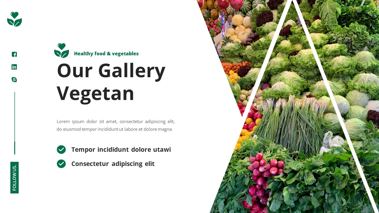 Vegetan - Vegetables & Healthy Food Powerpoint Template, Presentation ...