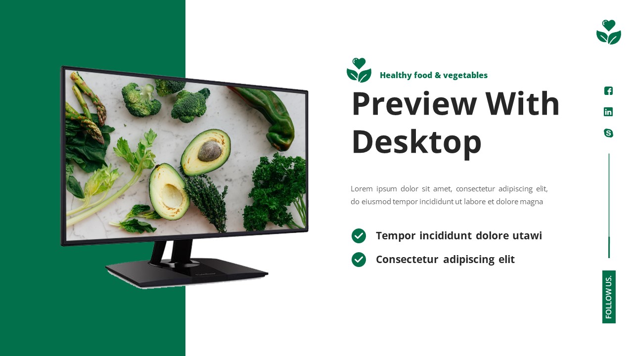 Vegetan - Vegetables & Healthy Food Google Slides Template ...