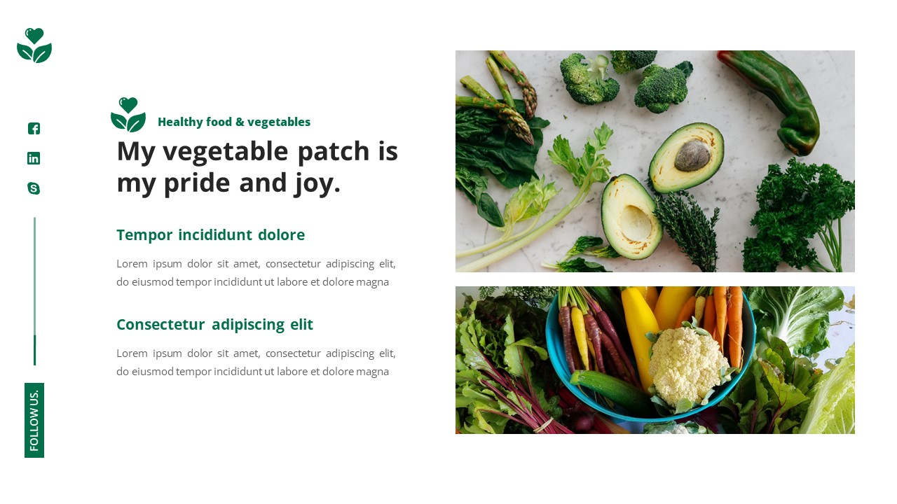 Vegetan - Vegetables & Healthy Food Google Slides Template ...