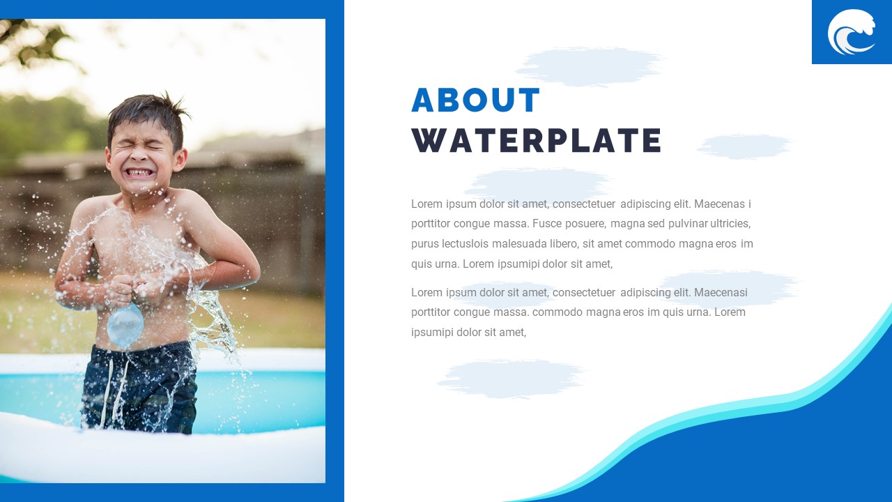 Waterplate - Pools & Hotels Vacation Powerpoint Template, Presentation ...