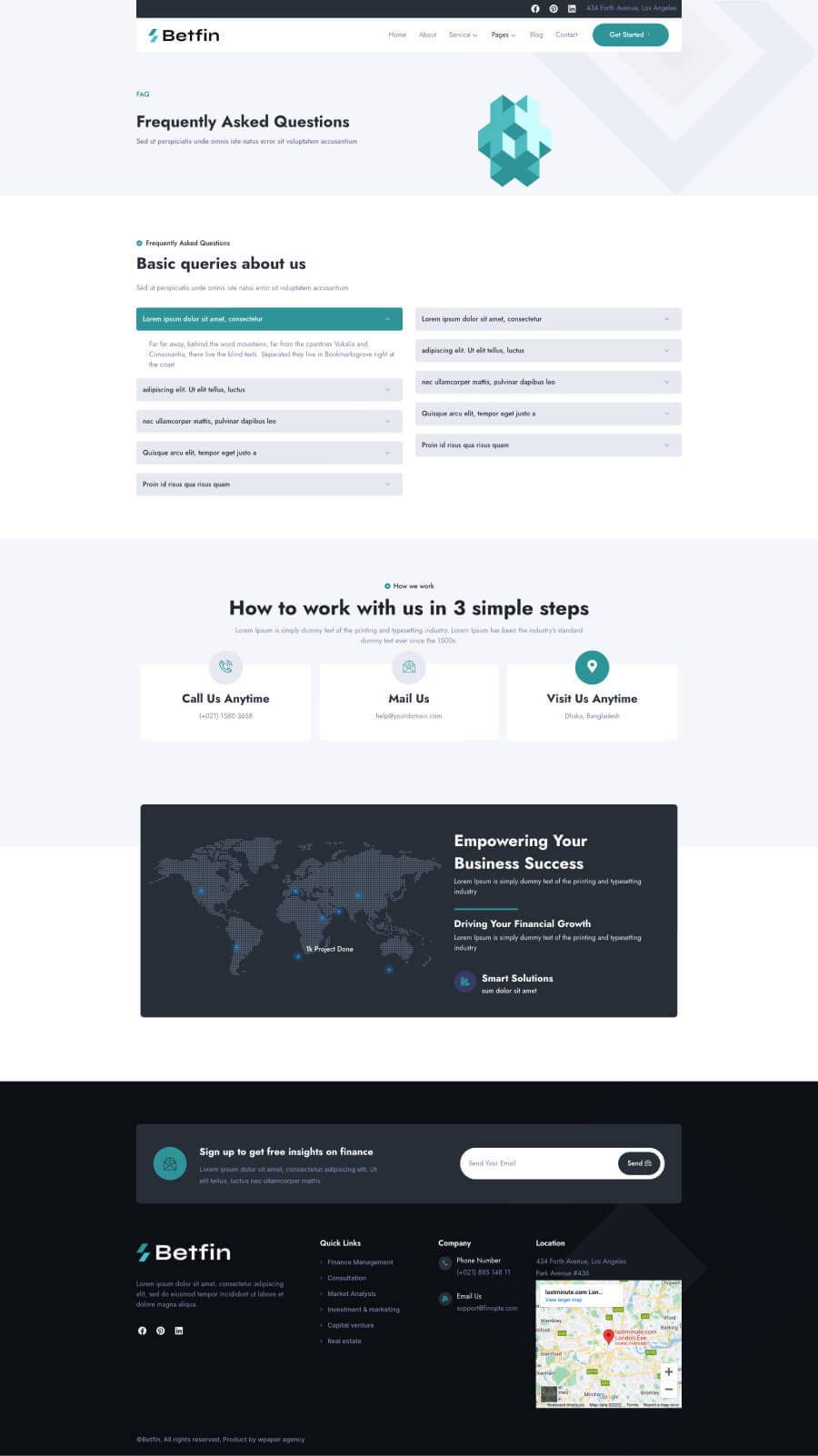 BetFin - Banking and Finance Elementor Template Kit by Snowflakeproject