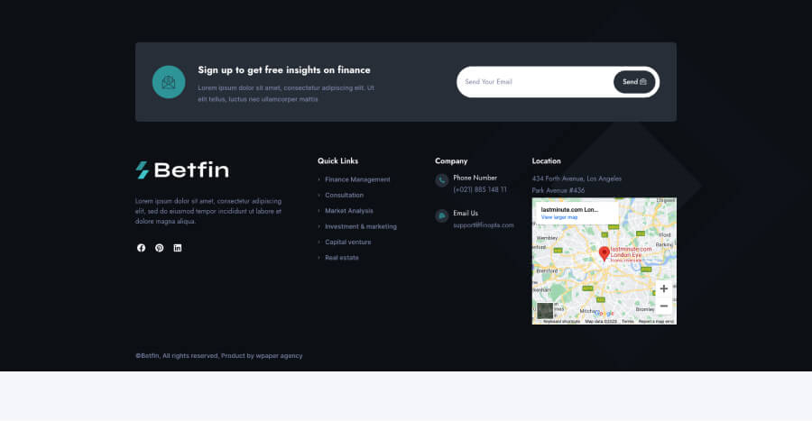 BetFin - Banking and Finance Elementor Template Kit by Snowflakeproject
