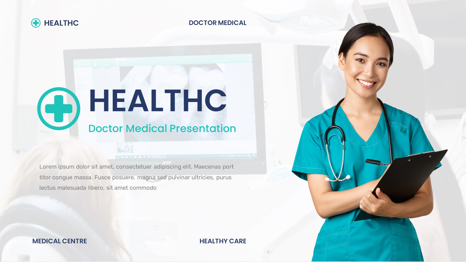Healthc - Doctor Medical Powerpoint Template, Presentation Templates