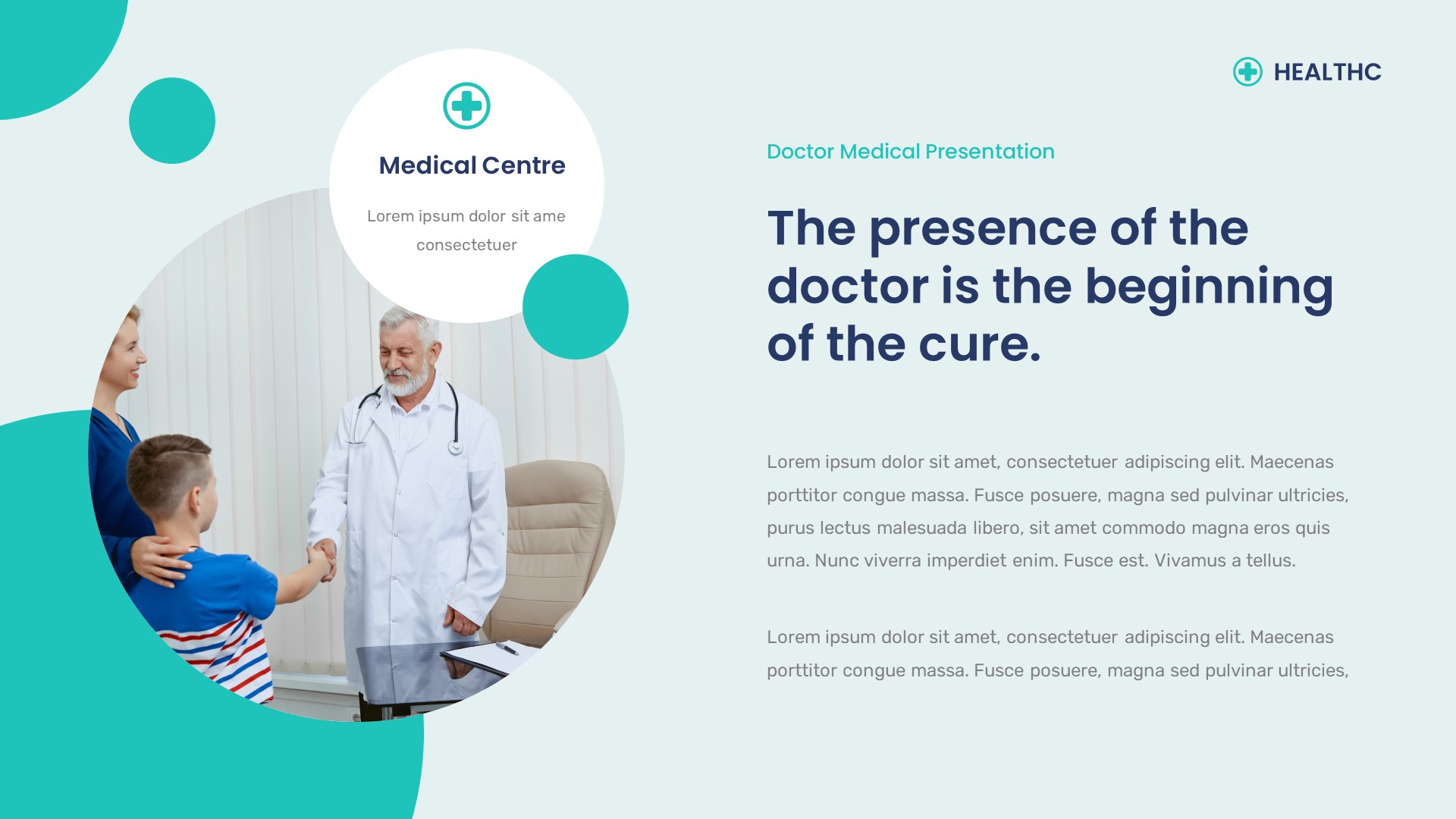 Healthc - Doctor Medical Powerpoint Template, Presentation Templates