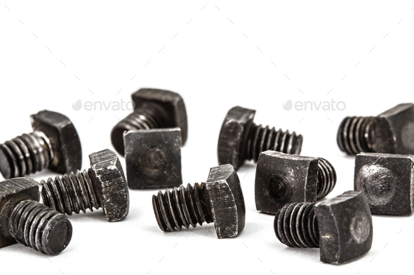 Special hardened screws , isolated on white background Stock Photo by ...