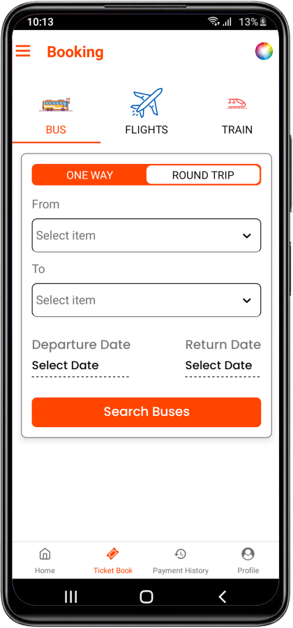 Travel Booking - Bus Booking | Flight Booking | Train Booking React Native iOS/Android App ...