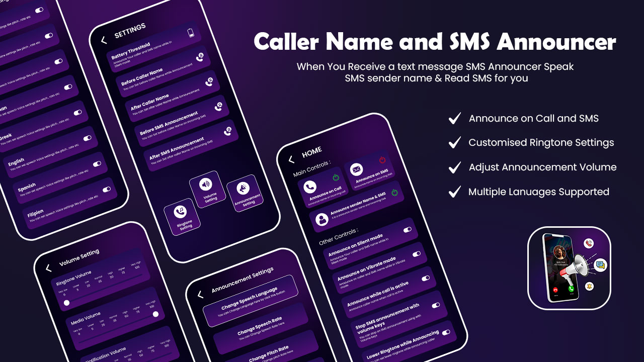Caller Name and SMS Announcer - Incoming Caller Name Announcer App ...