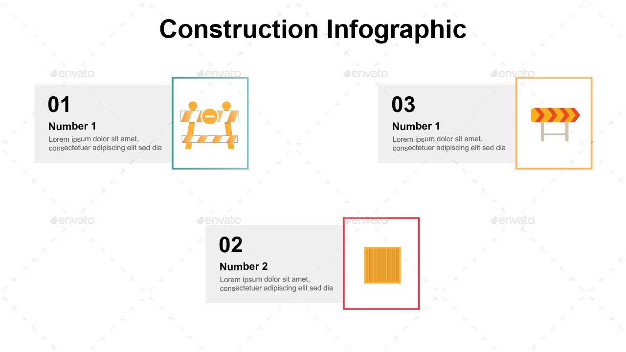 Construction Infographic Asset Illustrator, Infographics | GraphicRiver