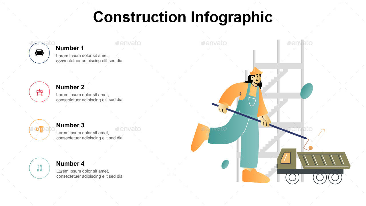 Construction Infographic Asset Illustrator, Infographics | GraphicRiver