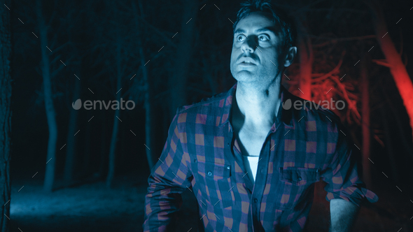 Serial Killer Man Get Arrested By Police In The Forest Stock Photo by ...