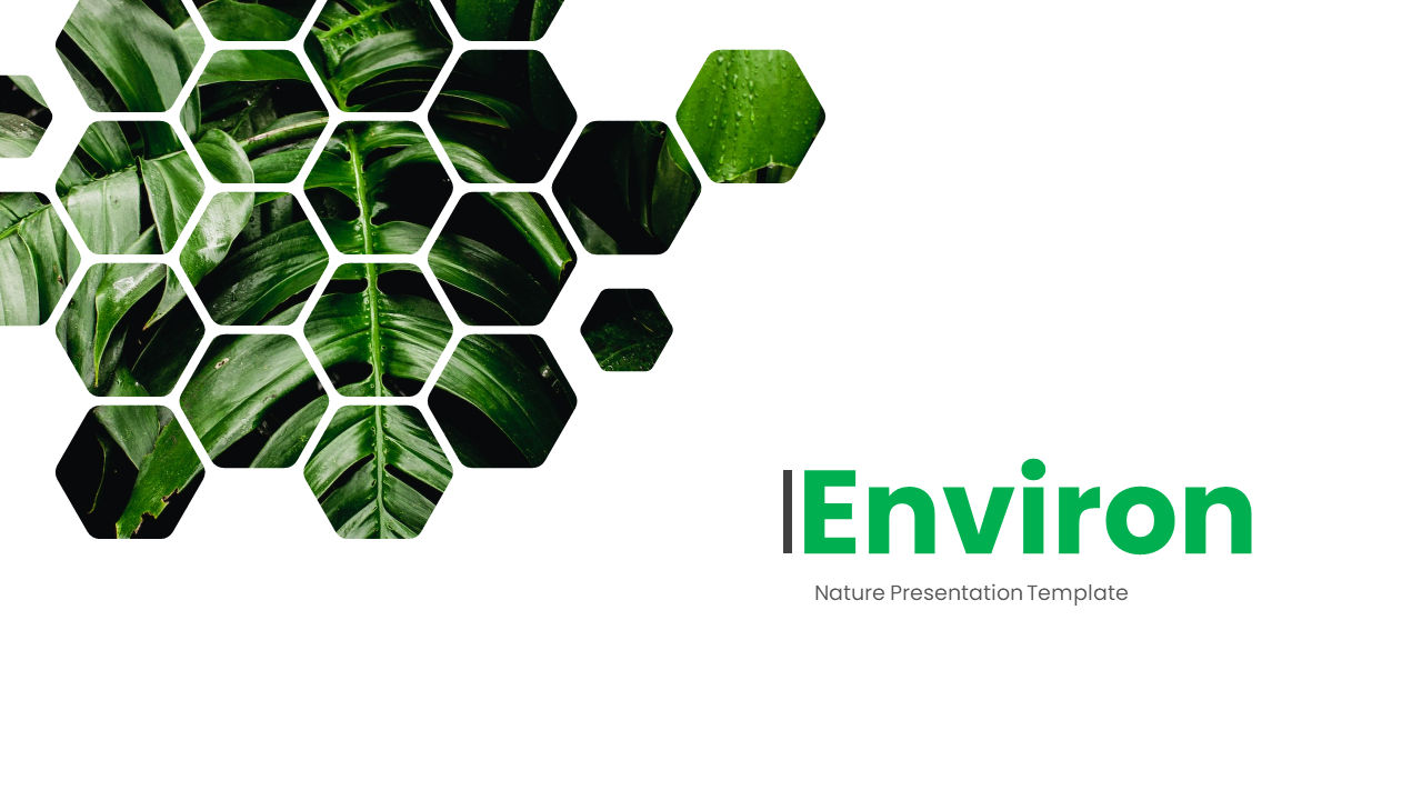 Environ - Nature Greeen Cannabis Presentation, Presentation Templates