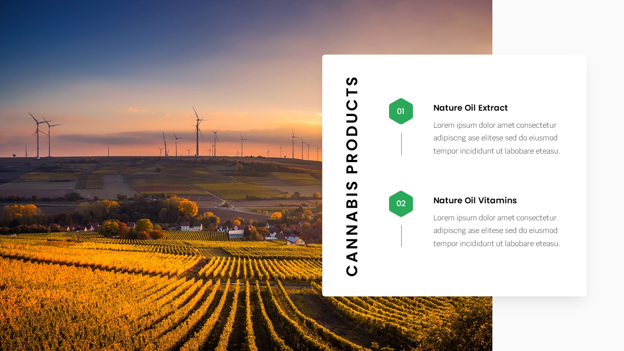 Environ - Nature Greeen Cannabis Presentation, Presentation Templates