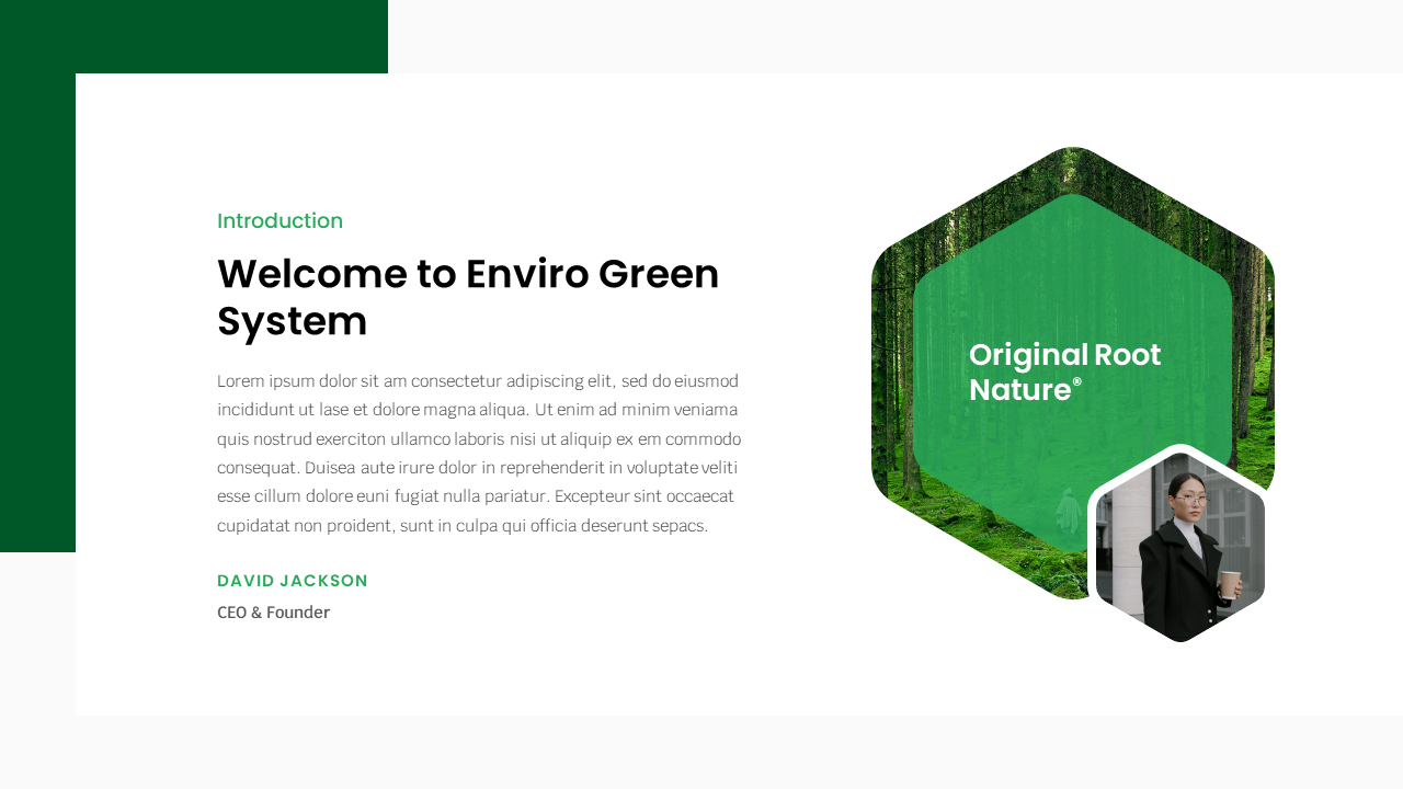 Environ - Nature Greeen Cannabis Presentation, Presentation Templates