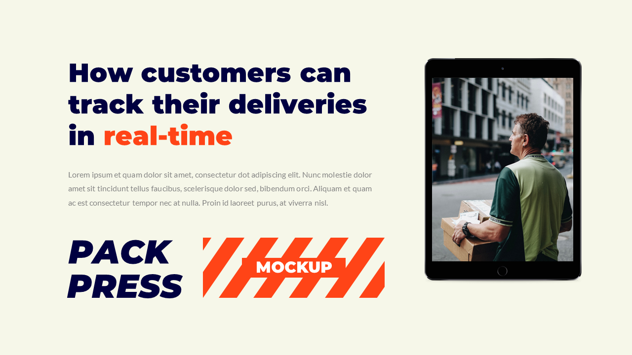 Packpress – Logistics, Delivery & Transportation Google Slides Template ...