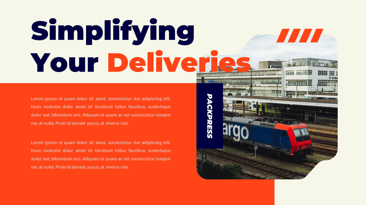 Packpress – Logistics, Delivery & Transportation Google Slides Template ...