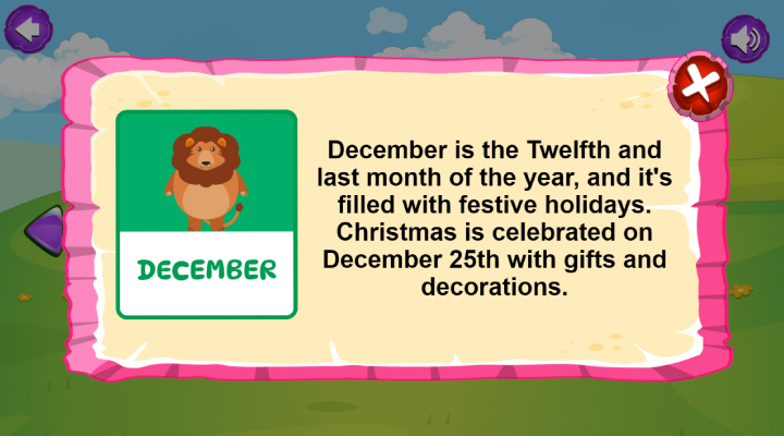 Months Challenge Game - Educational Game - HTML5, Construct 3 by ...