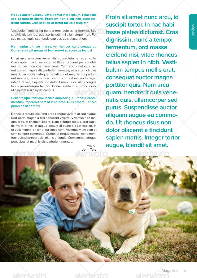 32 Pages Indesign Magazine Template in A4 Format, Print Templates ...