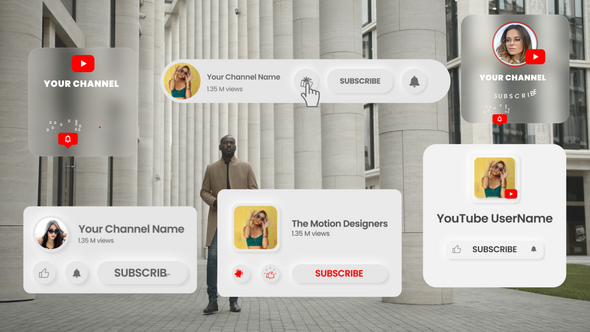 Youtube Subscribe Pack, Premiere Pro Templates | VideoHive