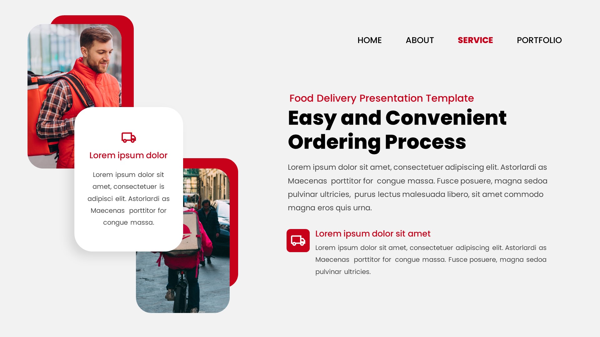 Fooders - Food Delivery Powerpoint Template, Presentation Templates