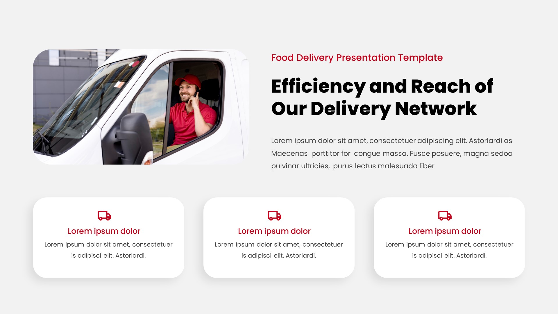 Fooders - Food Delivery Powerpoint Template, Presentation Templates