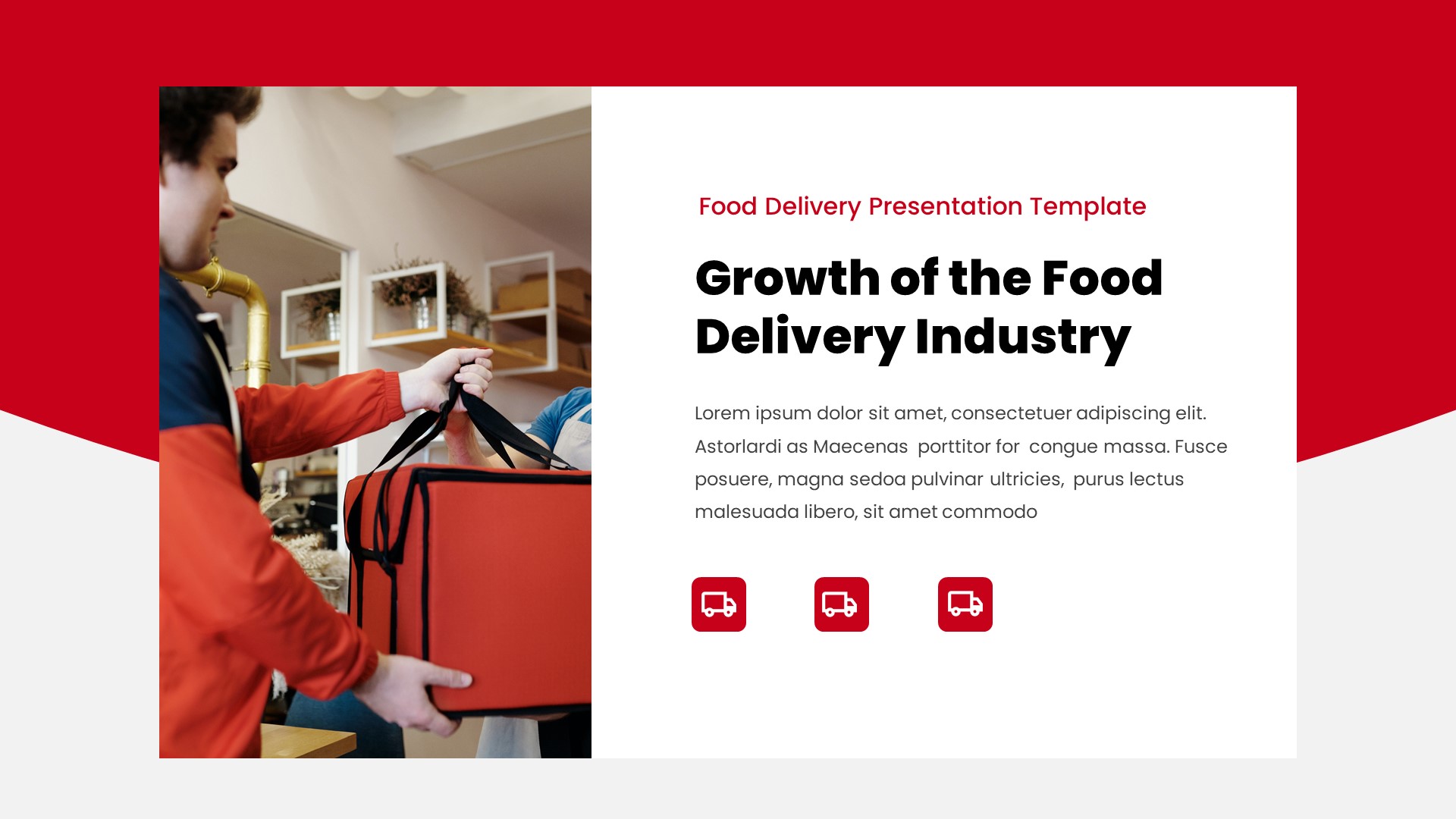 Fooders - Food Delivery Powerpoint Template, Presentation Templates