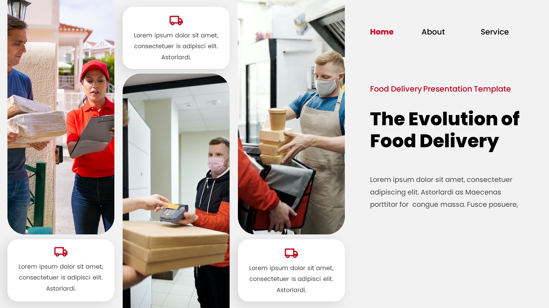 Fooders - Food Delivery Powerpoint Template, Presentation Templates