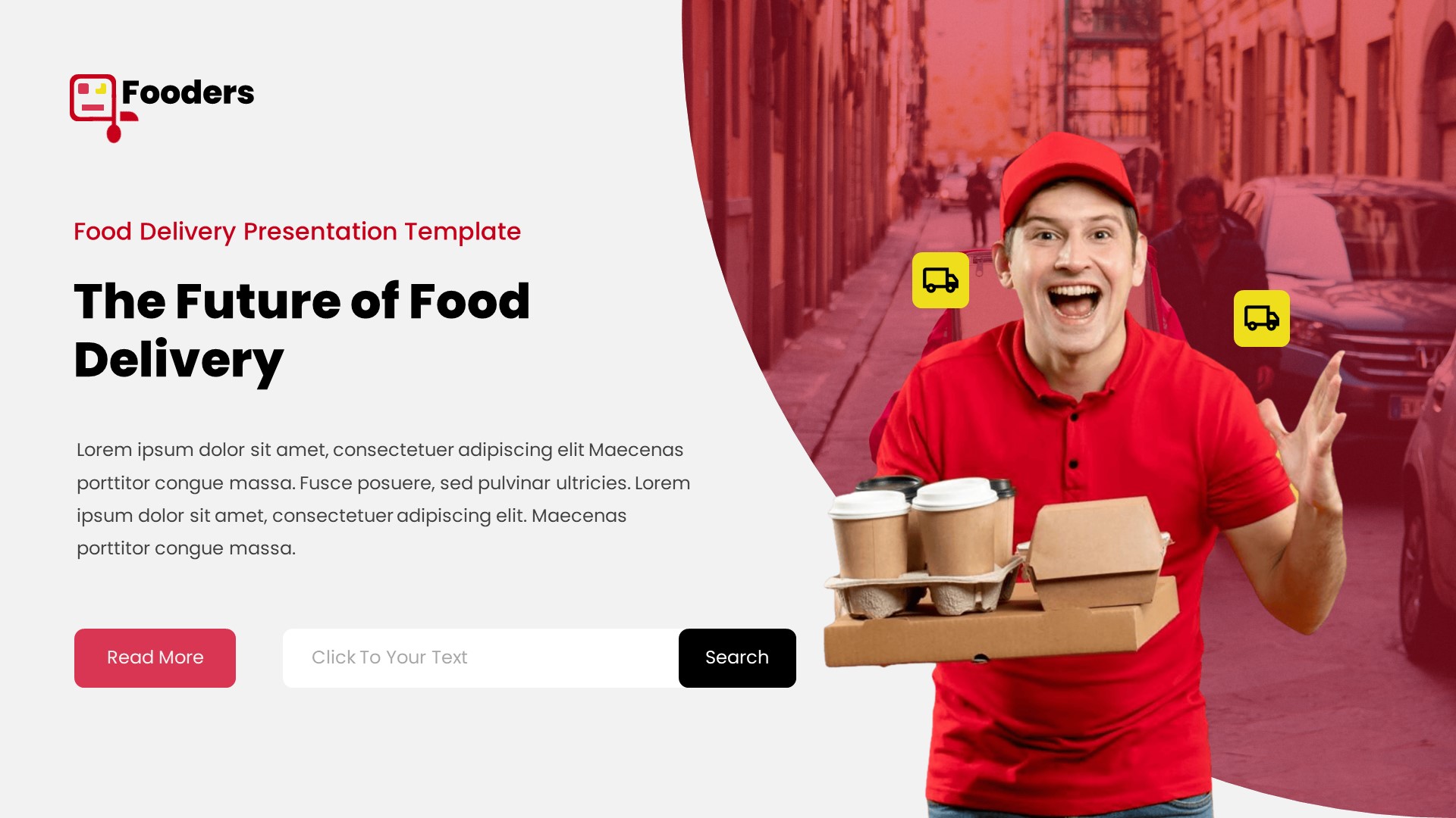 Fooders - Food Delivery Keynote Template, Presentation Templates ...