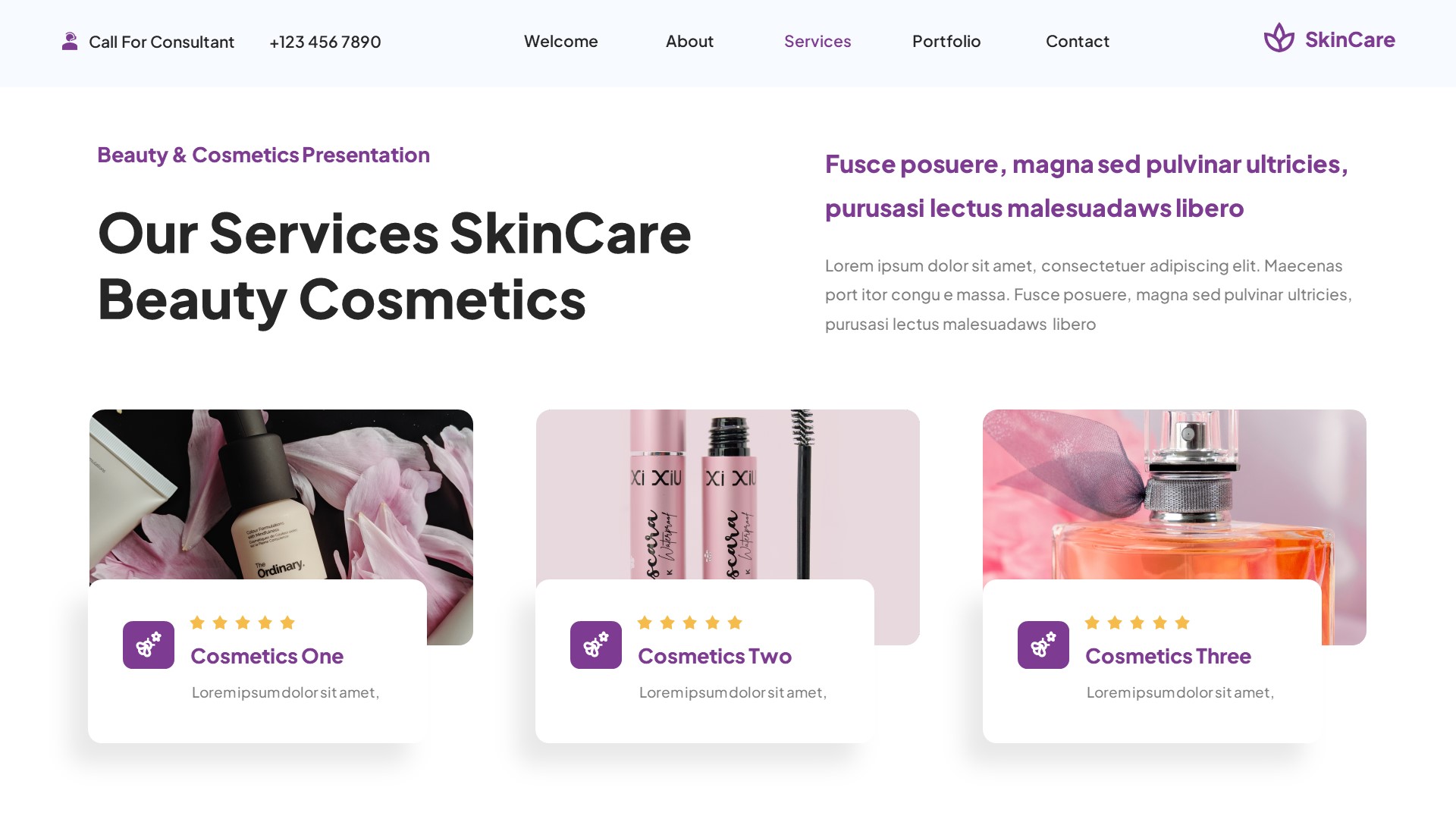 SkinCare - Beauty & Cosmetics Keynote Template, Presentation Templates