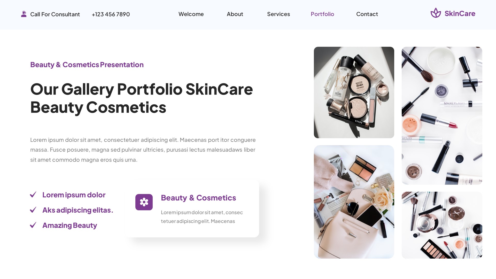 SkinCare - Beauty & Cosmetics Keynote Template, Presentation Templates