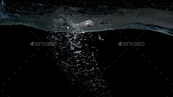 Blurry images of soda water bubbles splashing and floating Stock Photo by gnepphoto