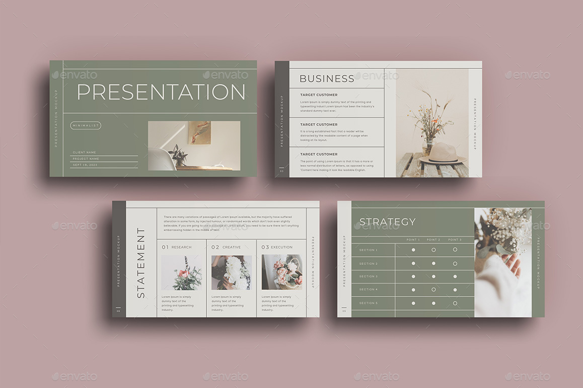 Slides Presentation Mockup, Graphics | GraphicRiver