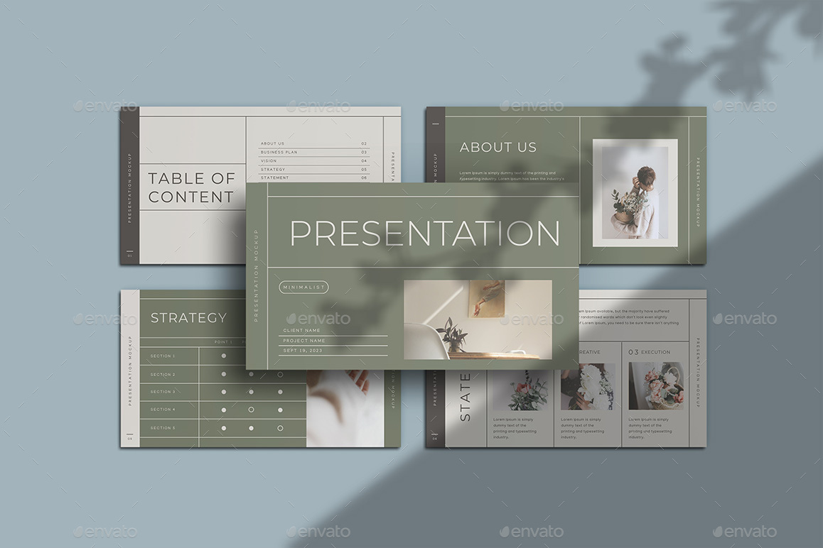 Slides Presentation Mockup, Graphics | GraphicRiver