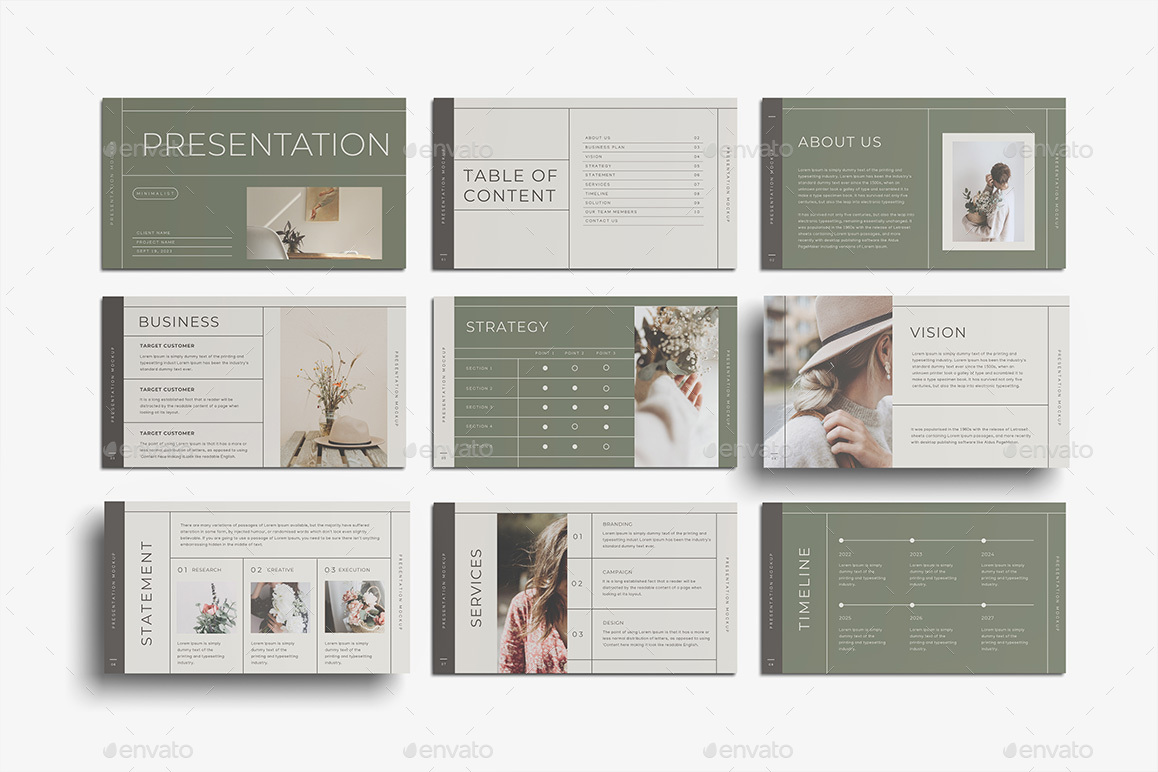 Slides Presentation Mockup, Graphics | GraphicRiver