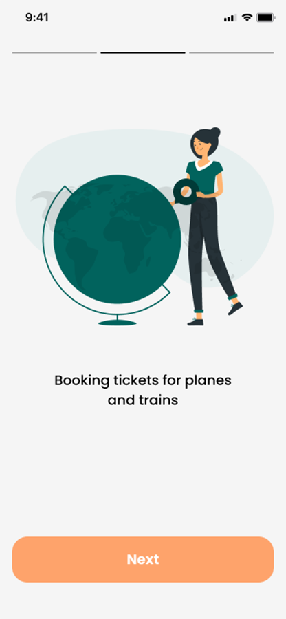 Travelly - Booking Flutter App UI Template(Figma Included) by dokkanagency
