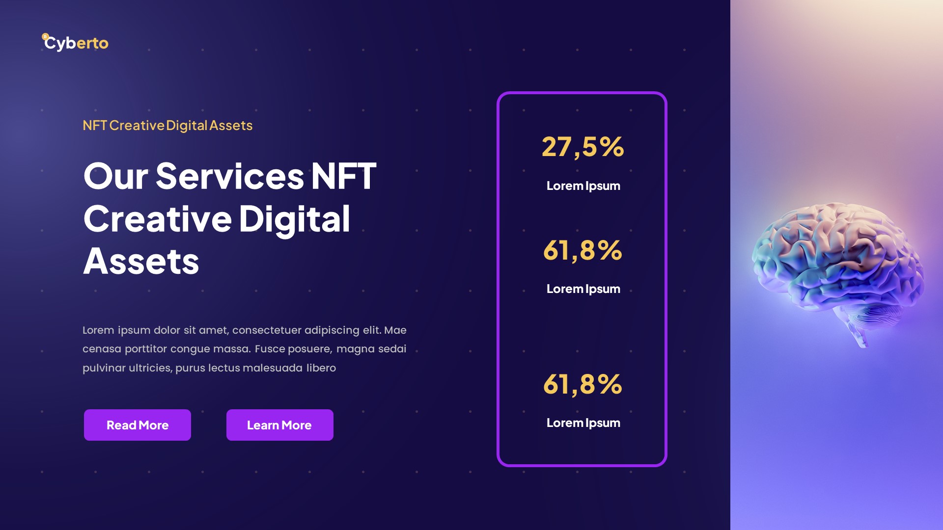 Cyberto - NFT Creative Digital Assets Keynote Template, Presentation ...