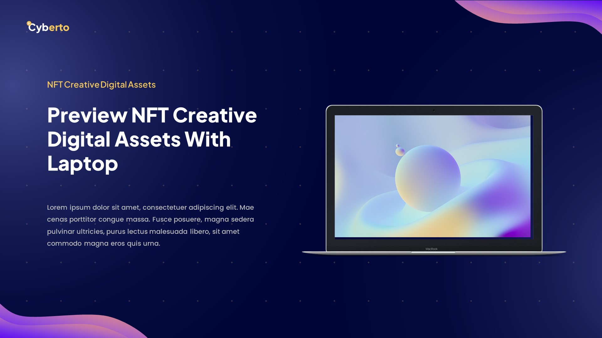 Cyberto - NFT Creative Digital Assets Keynote Template, Presentation ...