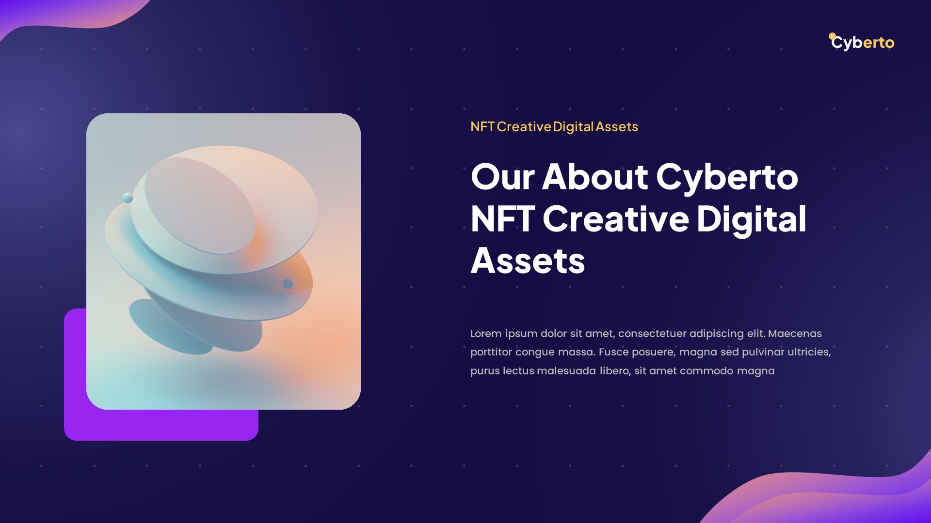 Cyberto - NFT Creative Digital Assets Keynote Template, Presentation ...
