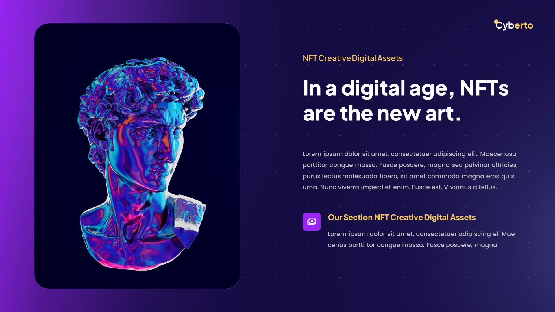 Cyberto - NFT Creative Digital Assets Keynote Template, Presentation ...