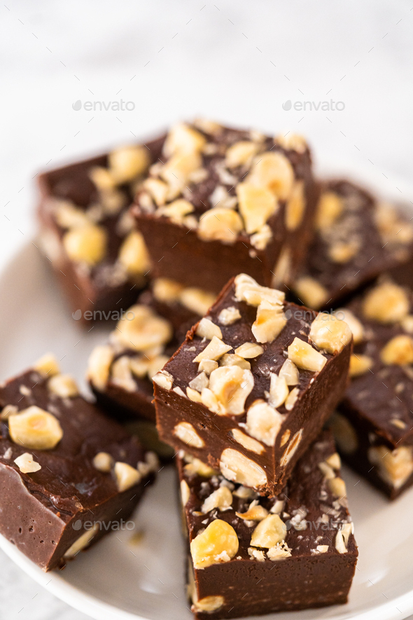 Chocolate hazelnut fudge Stock Photo by arina-habich | PhotoDune