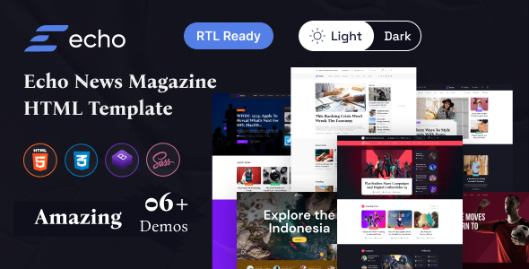 Echo - News & Magazine HTML Template by reacthemes | ThemeForest